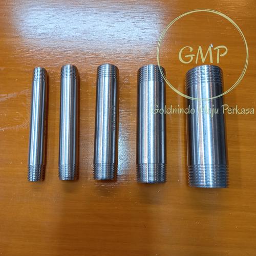 Jual Pipa Nepel SS304 10cm 2.1/2 inch - Pipe Thread Nipple Stainless 304 - Jakarta Barat ...