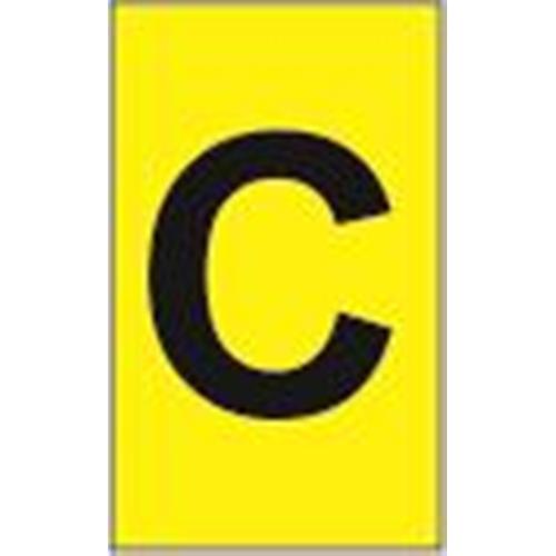 Jual Critchley K-Type cable Marker Black on Yellow, Letter A to M ...