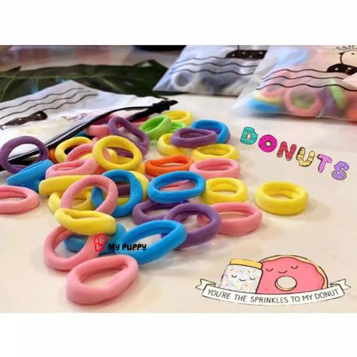 Jual KARET RAMBUT DONUT WARNA WARNI 3CM - Kota Tangerang - My Puppy ...