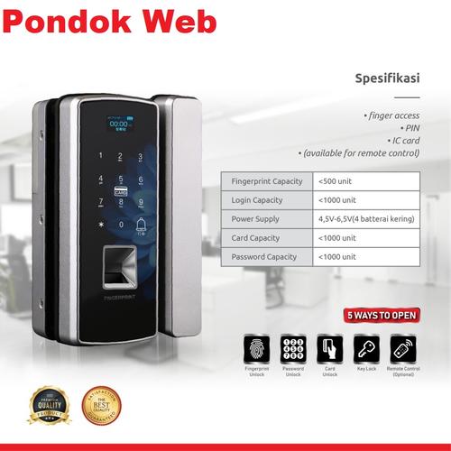 Jual SMART FINGERPRINT DOOR LOCK PINTU KAYU DAN KACA - Kota Palembang ...