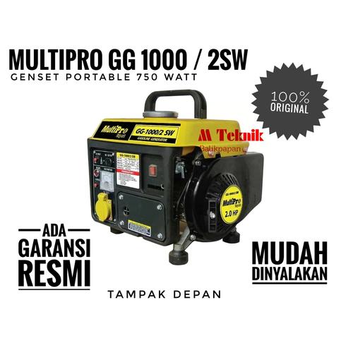 Jual Mesin genset Multipro GG 1000 / 2 SW generator gasoline listrik 750 W - Kota Balikpapan ...
