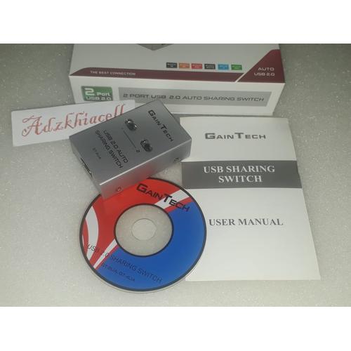 Jual Gaintech Auto Switch Printer USB 2-Port 2PORT otomatis / 2 pc CPU ...