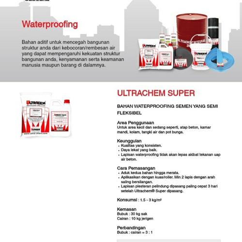 Jual Waterproofing Coating Semen Ultrachem Super 40 kg - Kab. Sleman ...