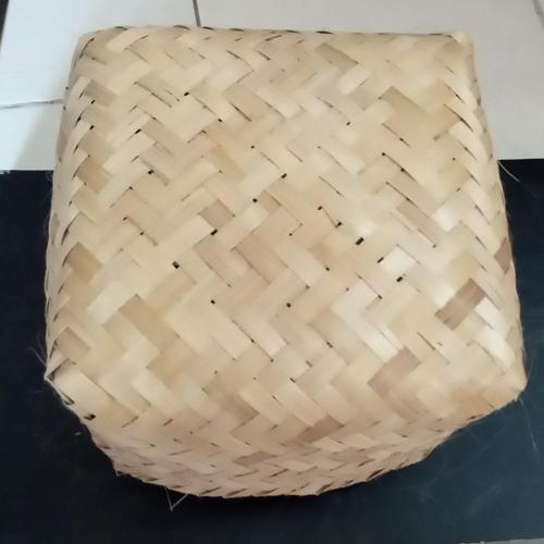 Jual besek bambu / pipiti / tempat makan bambu natural 25x25 harga /pcs ...