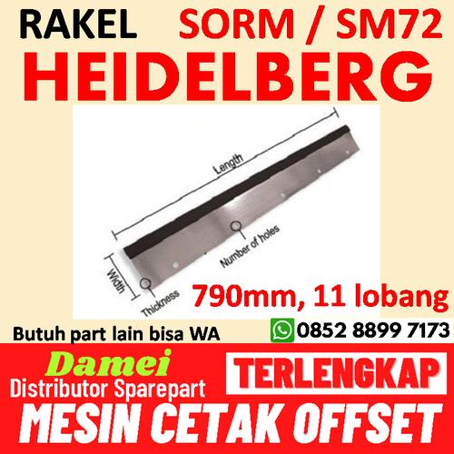Jual Rakel SM 72 Heidelberg Sparepart Mesin Cetak Wash Up Blade SORM ...