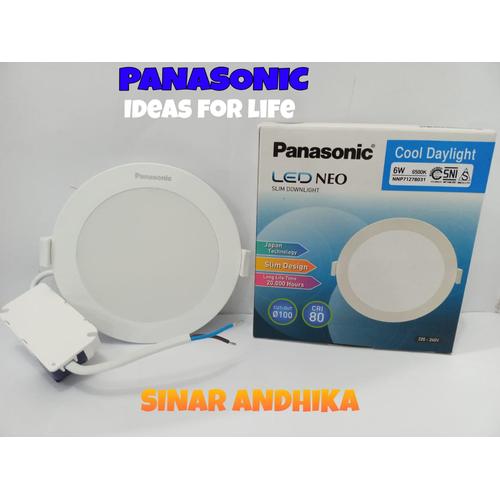 Jual Led Downlight Panasonic Panel Neo Slim 6 Watt Putih 6500K - Semu ...