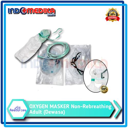 Jual Non Rebreathing Liferesources Masker Oksigen /Oxygen Mask Dewasa ...