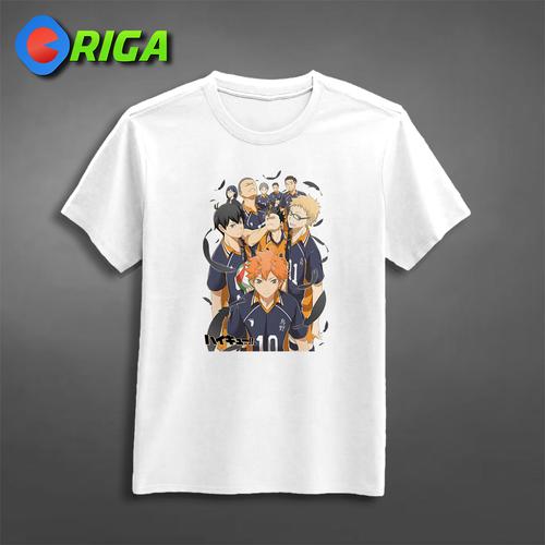 Jual Kaos Premium - Haikyuu Poster - ORIGA 0126 - Anime - Putih, S ...