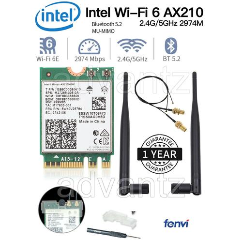 Jual Intel 6 Wifi 6E AX210 AX AC BT 5.2 Asrock Deskmini desktop kit ...