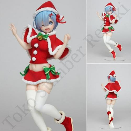 Jual Action Figure Rem Ram Christmas Re Zero Miniature Rezero Kara ...