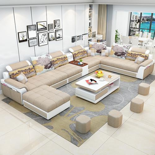 Jual sofa U keluarga fullset meja dan garasi 3 tahun - Hitam - Kab ...