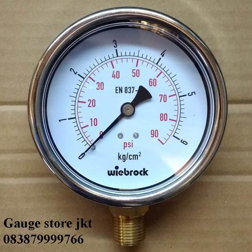 Jual Pressure Gauge Model Raket 4" (100 mm) x 4 Kg/cm2 SS Brass Wiebrock - Jakarta Barat ...