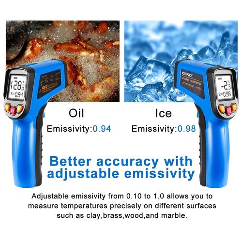 Jual termometer tembak digital laser infrared-thermogun-ukur suhu objek ...