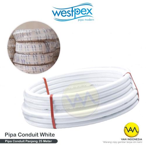 Jual Westpex Pipa Conduit Putih 25mm Panjang 25 Meter / Pipa Kabel ...