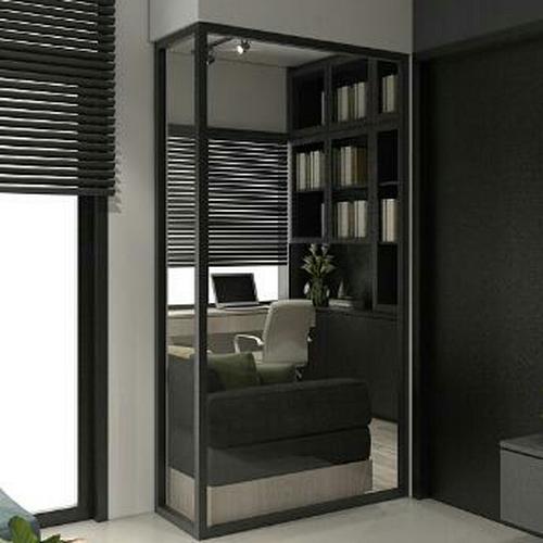 Jual partisi kusen ykk coating hitam dop kaca 10mm tempered - Hitam ...