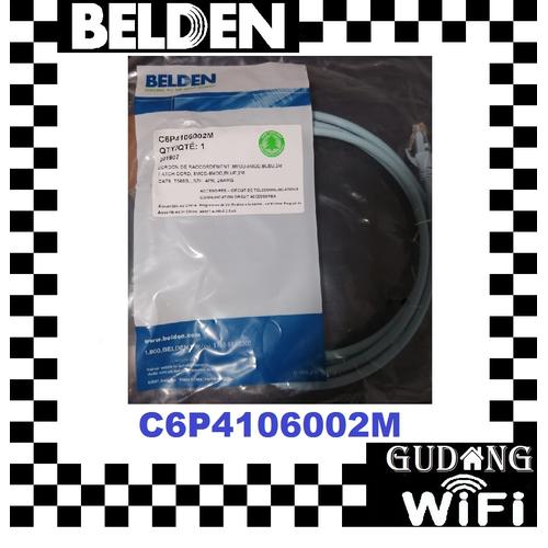 Jual KABEL BELDEN PATCH CORD CAT6 UTP 2M BLUE C6P4106002M - Jakarta ...