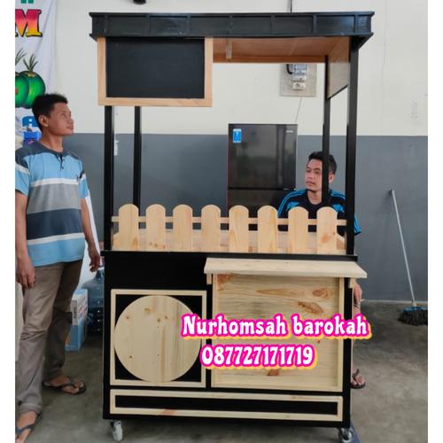 Jual gerobak kayu jati belanda/gerobak pertukangan/gerobak minimalis ...