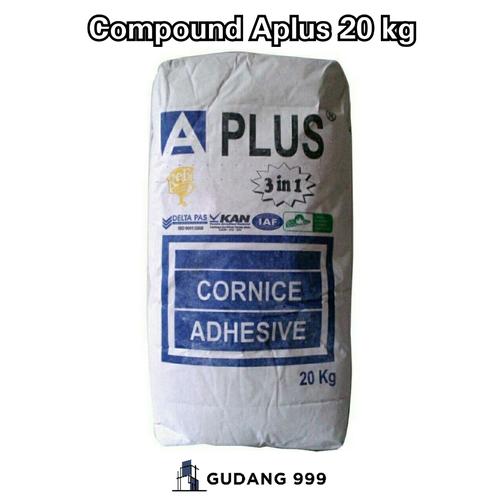 Jual COMPOUND APLUS 20kg / CORNICE A+ / CORNICE APLUS / KOMPON APLUS ...