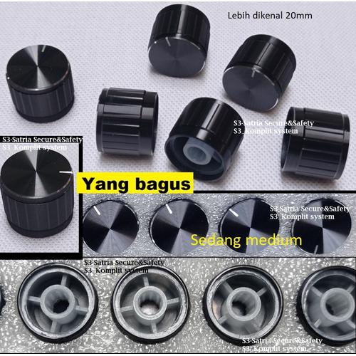 Jual sedang 20mm Rotary Knop Potensio Tutup knob Potensiometer Volume ...