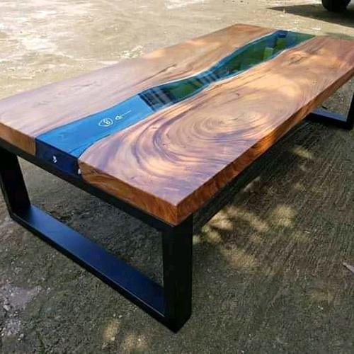 Jual meja resin epoxy kayu - Kab. Jepara - azizah mebel | Tokopedia