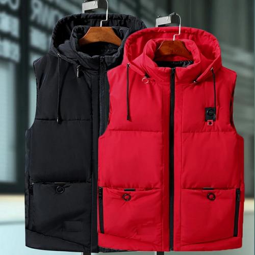 Jual rompi pria tebal/rompi casual/jaket rompi kembung - Hitam, M - Kab ...