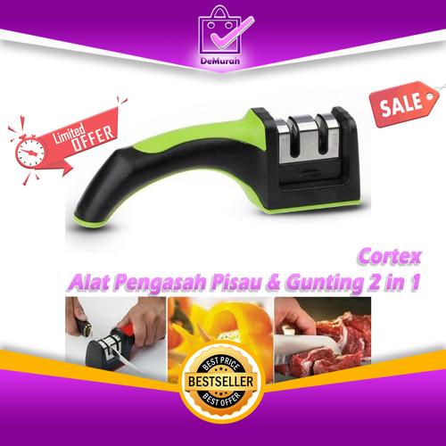 Promo Cortex Alat Pengasah Pisau & Gunting 2 in 1 - Hijau - Jakarta ...