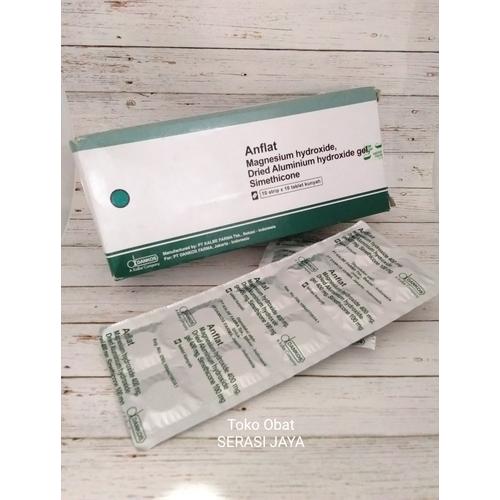 Jual Anflat Strip isi 10 Tablet Kunyah Obat Maag Sehat Pencernaan ...