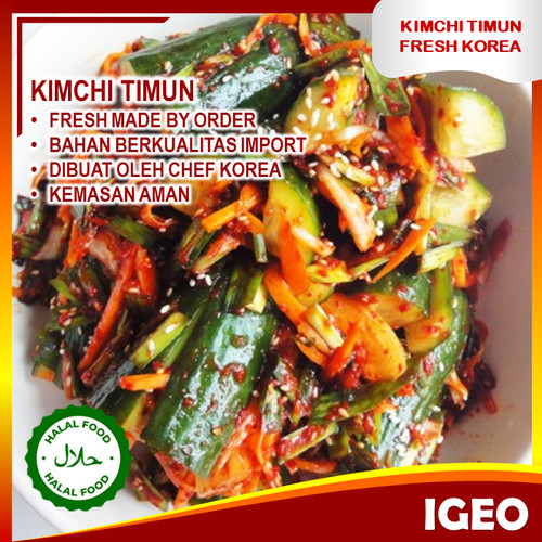 Jual Kimchi Timun Fresh Halal Asli Korea 500gr Makanan Sehat Korea ...