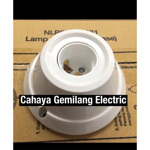 Jual Fitting lampu panasonic e27 fitting plafon panasonic bulat ...