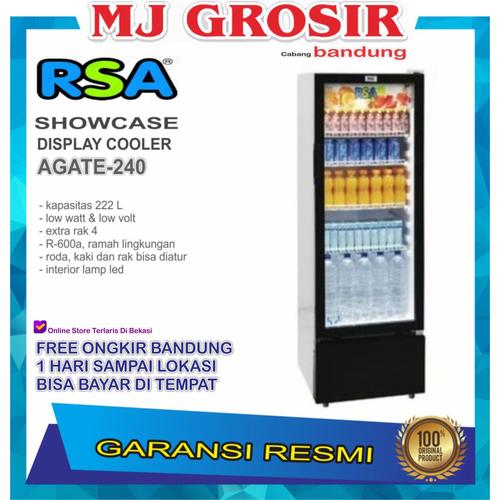 Jual SHOWCASE RSA AGATE 240 4 RAK DISPLAY COOLER KULKAS BY GEA LOW WATT ...