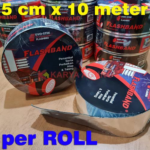 Jual FLASHBAND 5 cm ROLL Lakban Penambal Anti Bocor Lem Seng Atap Talang - Kota Makassar - Karya ...