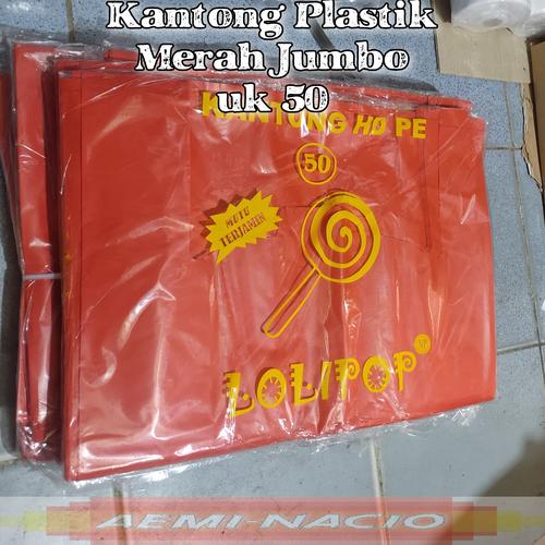 Jual HD Jumbo uk 50 ¦plastik jumbo merah¦kantong plastik - Jakarta ...