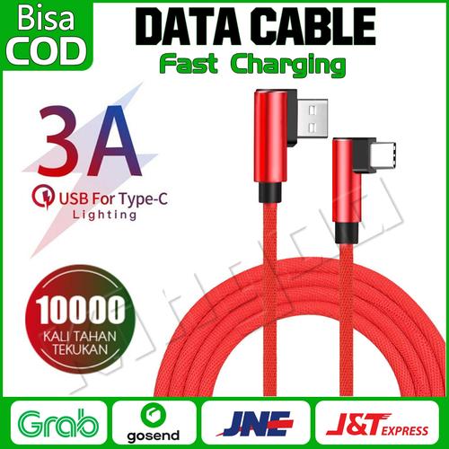 Promo KABEL DATA GAMING KABEL LIGHTNING TYPE C COLOKAN L 3A FAST ...