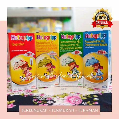Jual HUFAGRIP SYRUP KUNING FLU DAN BATUK MERAH DEMAM BIRU PILEK HIJAU ...