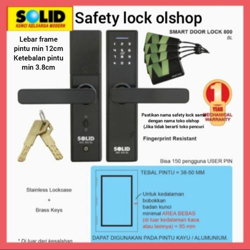 Jual Smart door lock sdl 800 SOLID - Jakarta Barat - safetylock olshop | Tokopedia