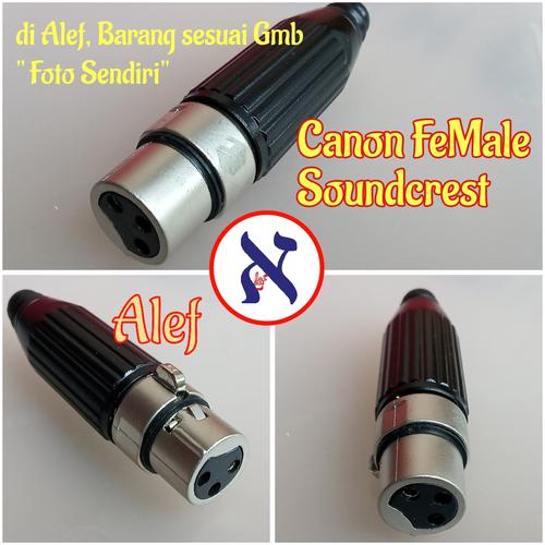 Jual Jack Cannon Canon Soundcrest Mic Microphone Female 3 Pin - Kota ...