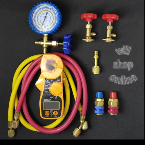 Jual PAKET ALAT ISI FREON AC RUMAH MOBIL TANPA FREON + TANG AMPERE ...