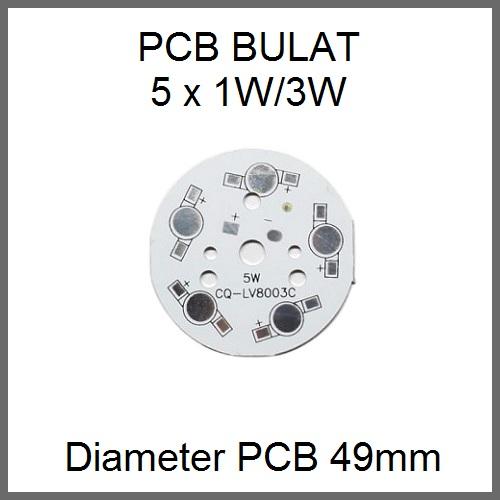 Jual Heatsink Pcb 5x1W Bulat Alumunium 52mm - Kota Bandung - Hobi Led ...