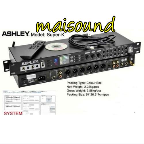 Jual PROCESSOR DIGITAL ASHLEY KARAOKE MANAGEMENT ASHLEY SUPER K SUPERK ...