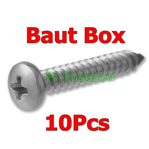 Jual BAUT CACING UKURAN 4 X 3/8 COCOK UTUK BAUT BOX ELEKTRONIK (10PCS ...