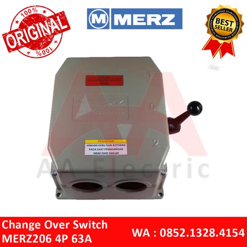 Jual COS / Change Over Switch / Ohm saklar MERZ206 4P 63A MERZ ...
