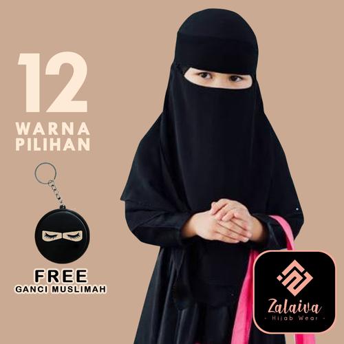 Jual Cadar Anak Model Bandana 2 Layer Tanpa Jahitan Bawah Mata Bolak Balik - Black - Kab. Kudus ...