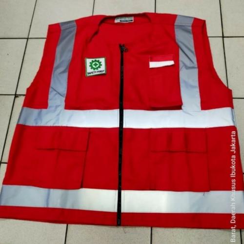 Jual Rompi safety Victoria rompi proyek +logo bendera dan k3 merah ...