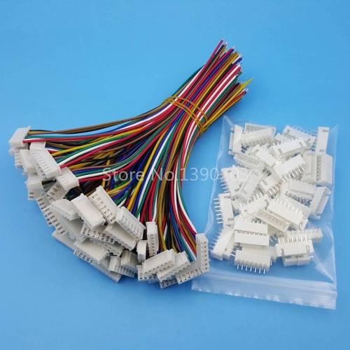 Jual 7Pin PCB Socket Connector HX Pitch 2.54mm Single Head 15cm kabel ...