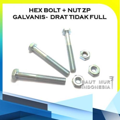 Jual BAUT MUR PUTIH 1/2 INCHI x 5 INCHI - Kab. Bekasi - BAUTMUR ...