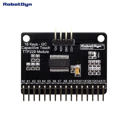 Jual Module Sensor Sentuh i2C 16 Keys Capacitive touch TTP229 Robotdyn ...