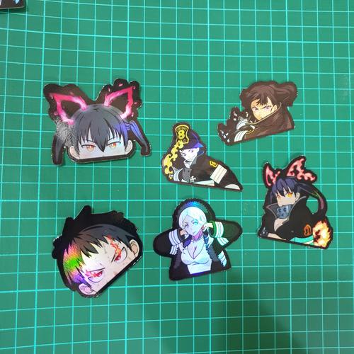 Jual Sticker Hologram Anime - Fire Force - Set 6pcs - Jakarta Utara ...