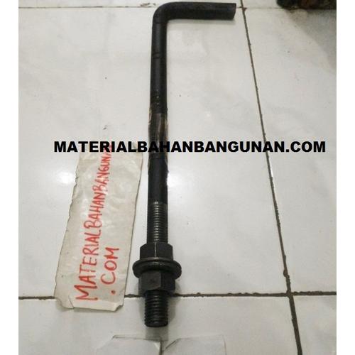 Jual Baut Angkur Type L 22 mm x 70 cm Baut Jangkar Pondasi Tiang Cor ...