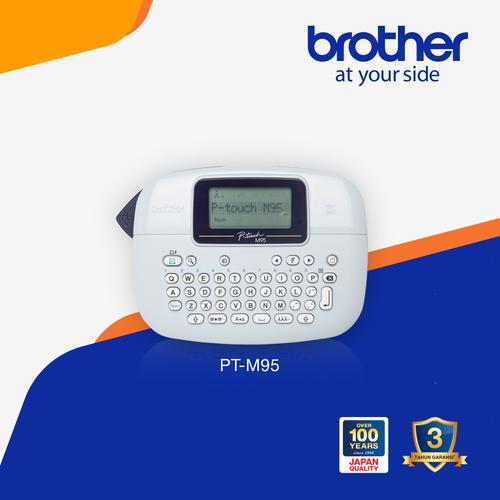 Promo Brother Label Printer PT-M95 Handy Label Maker Seri M-Tape Cicil ...