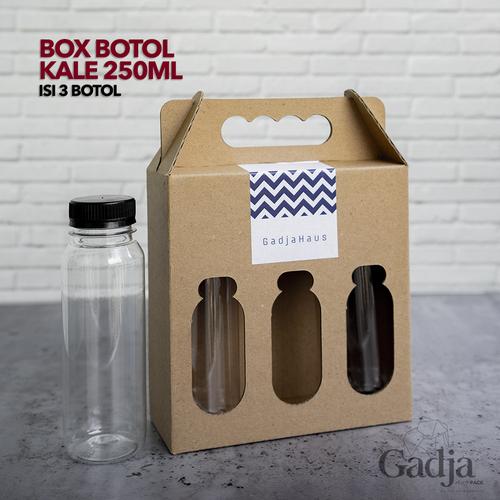Jual Box Kemasan Minuman Botol KALE 250ml - Jinjing - ISI 3 BOTOL ...